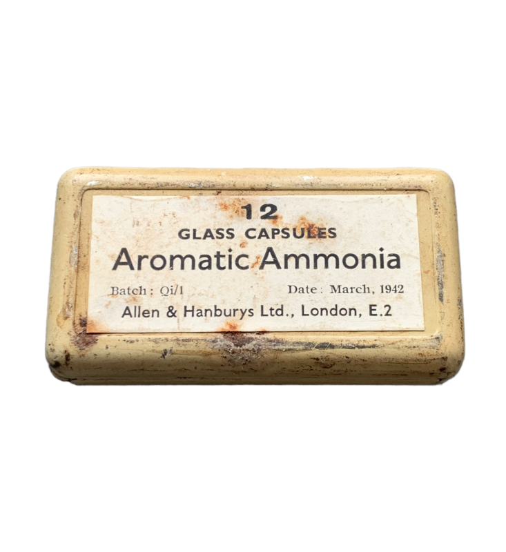 British WW2 Aromatic Ammonia Tin 1942 - Market Garden Militaria