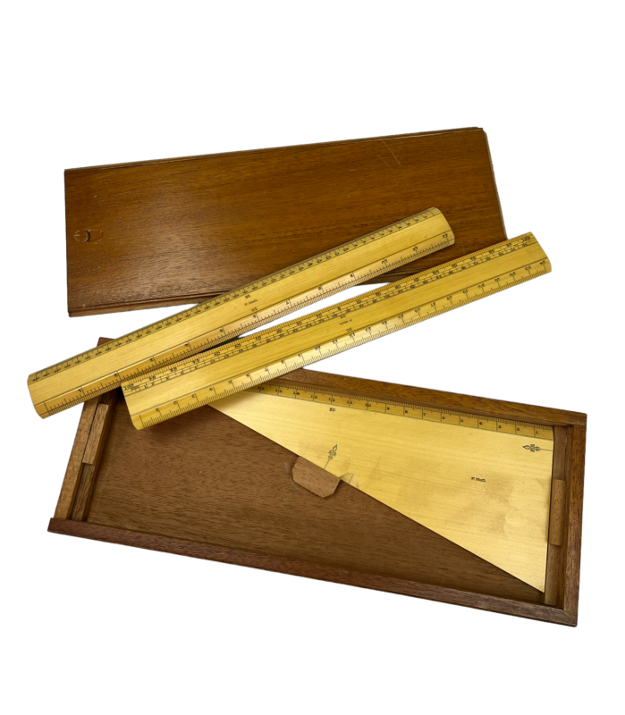 British Army Issued Ruler Set - Market Garden Militaria