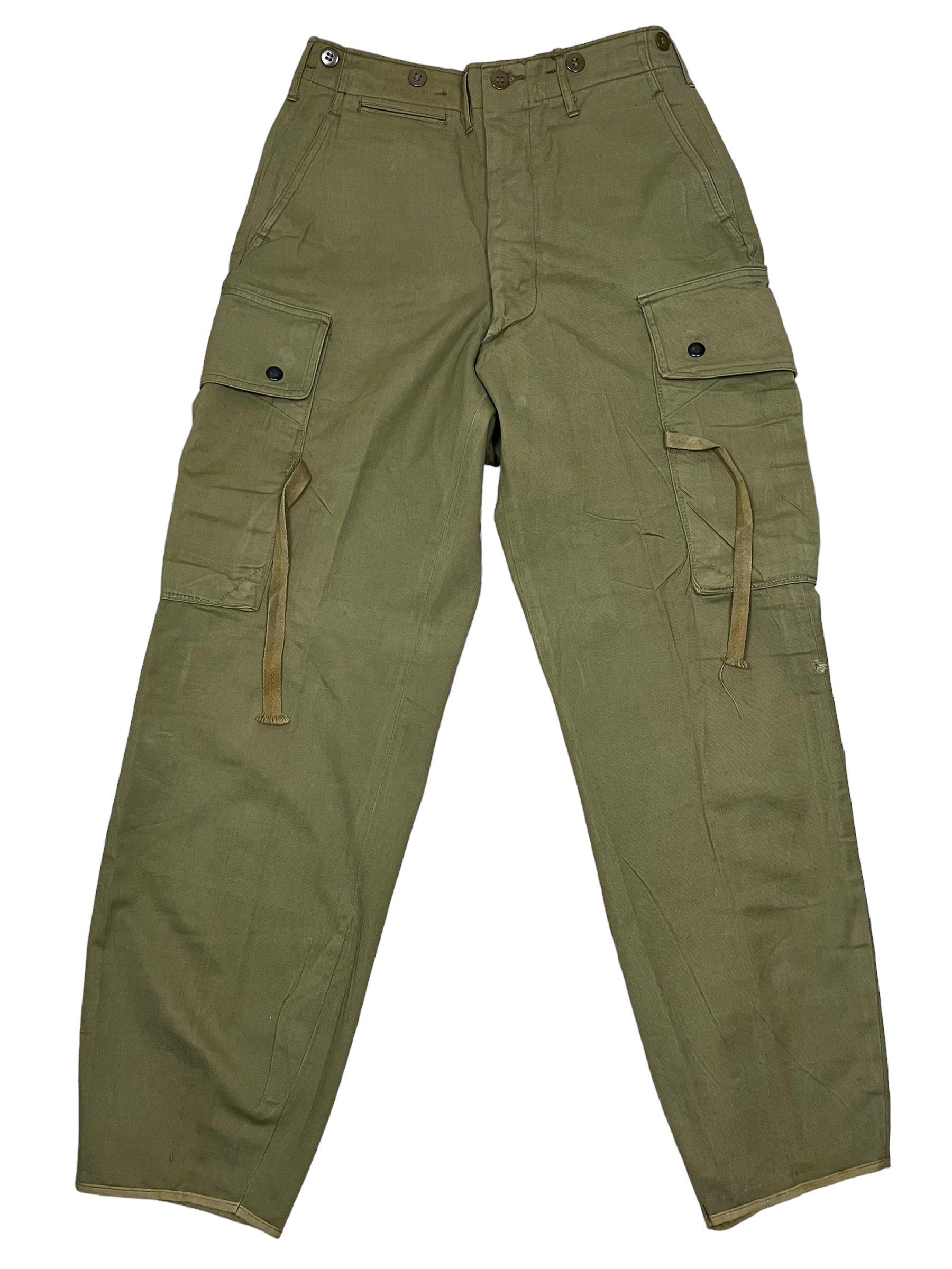 US WW2 M42 Modified Paratroopers Pants, Named - Market Garden Militaria