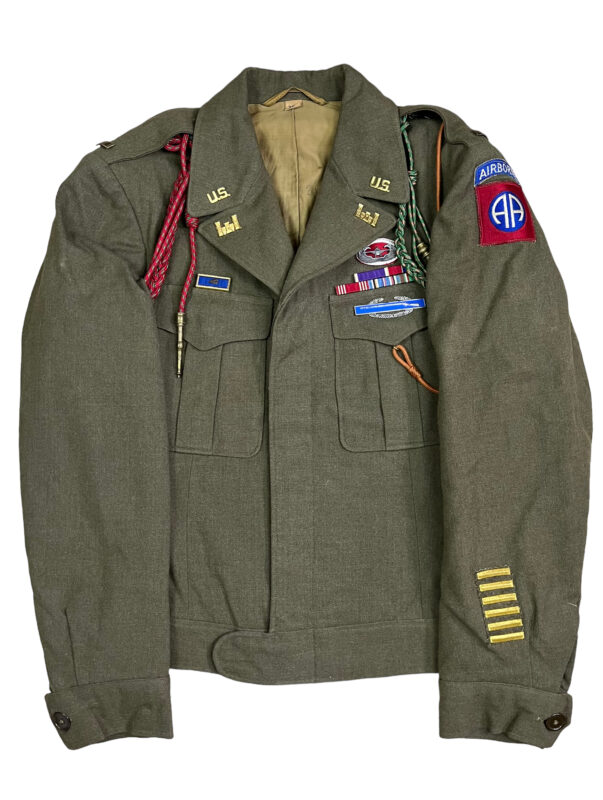 US WW2 82nd Airborne Officers Ike jacket, 307th Engineer Battalion ...