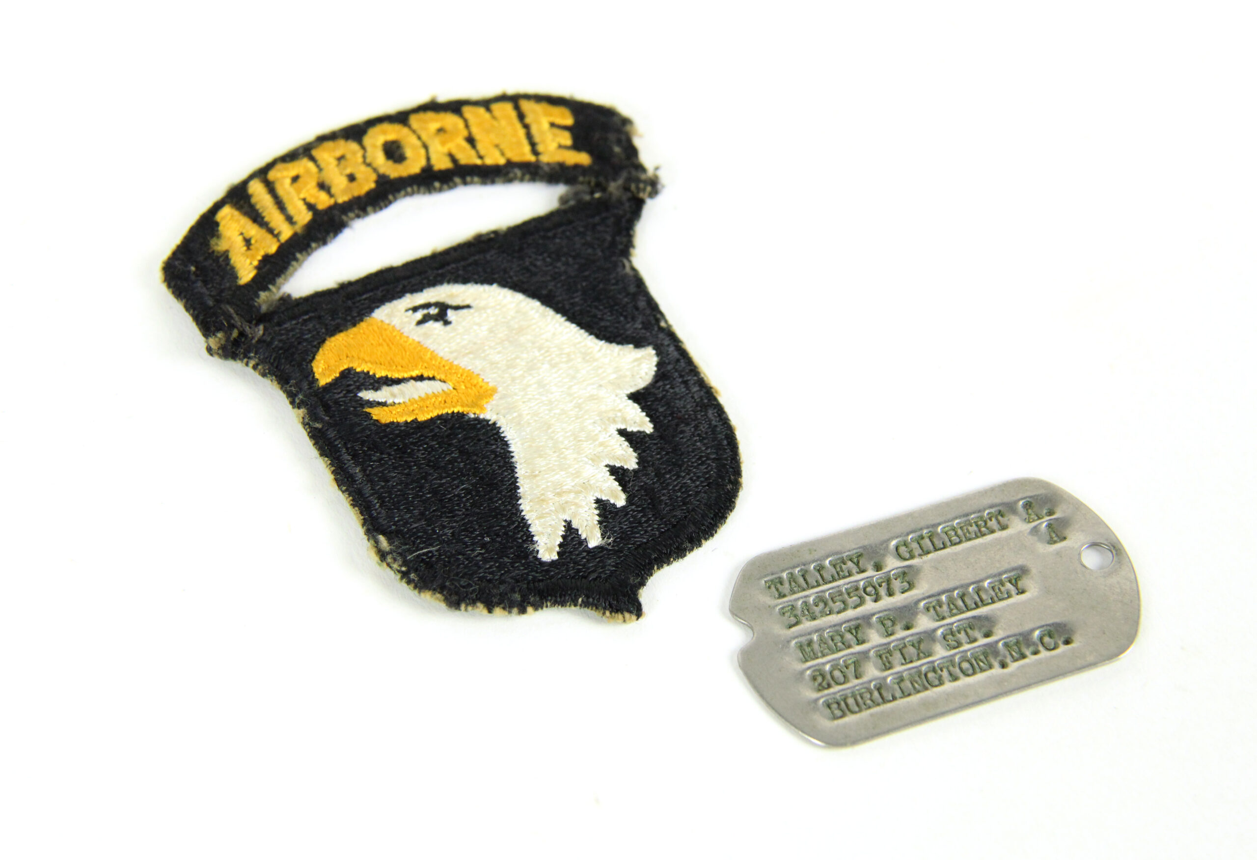 US WW2 101st Airborne Named Grouping "Gilbert A. Talley" - Market ...