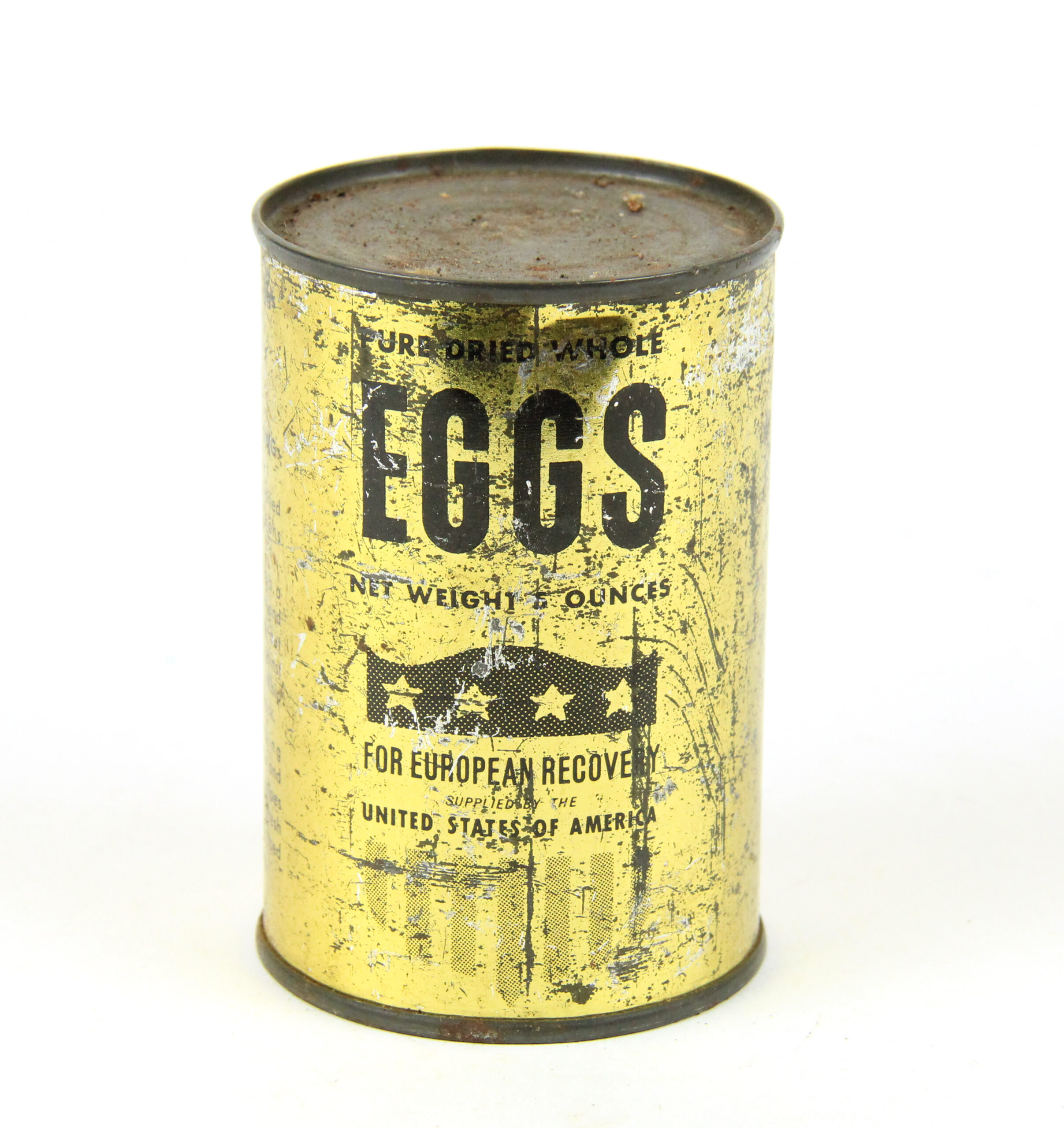 US WW2 Dried Egg Ration Tin, Full - Market Garden Militaria