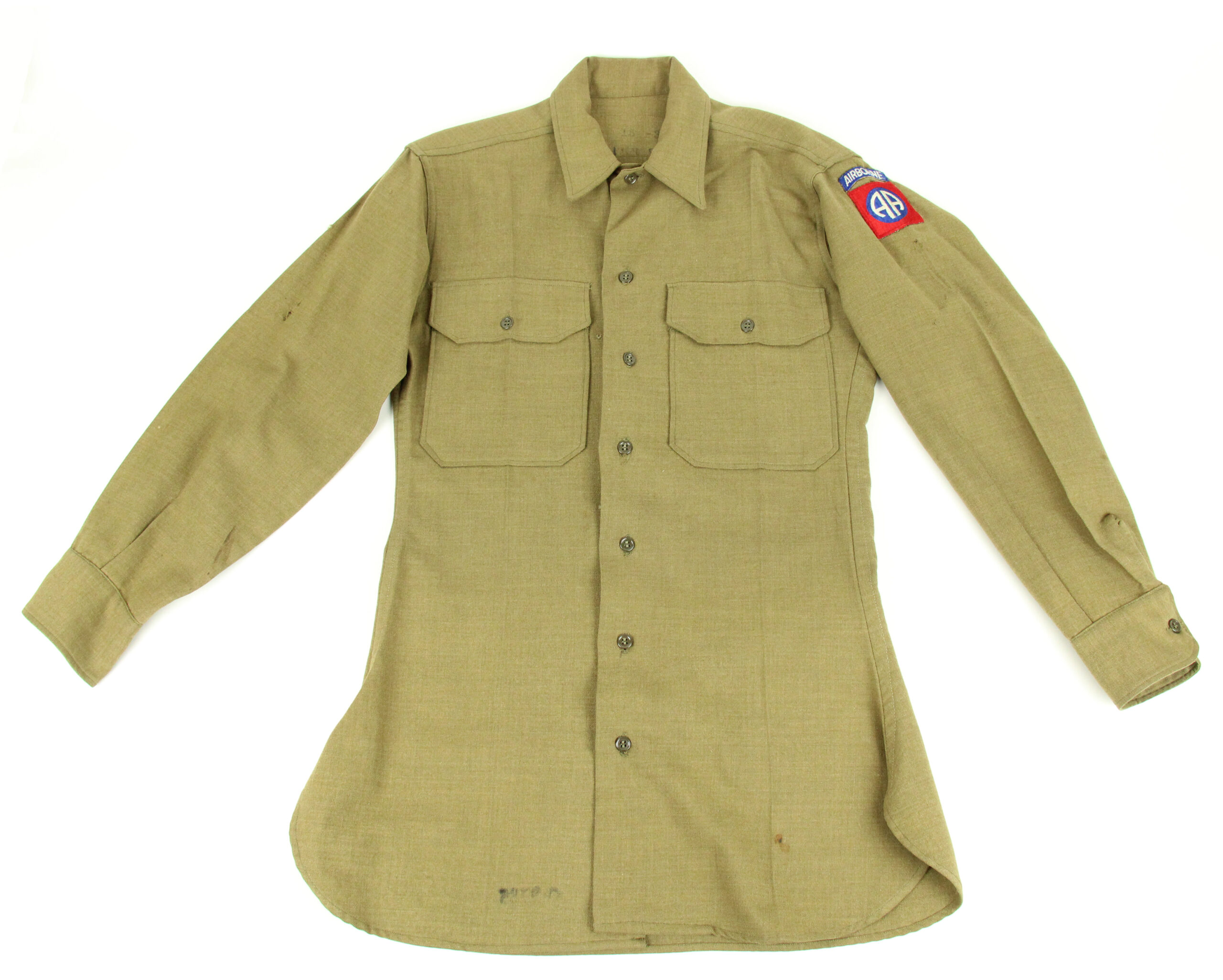 US WW2 Shirt Enlisted Men, Named 505th P.I.R. 82nd Airborne Division ...