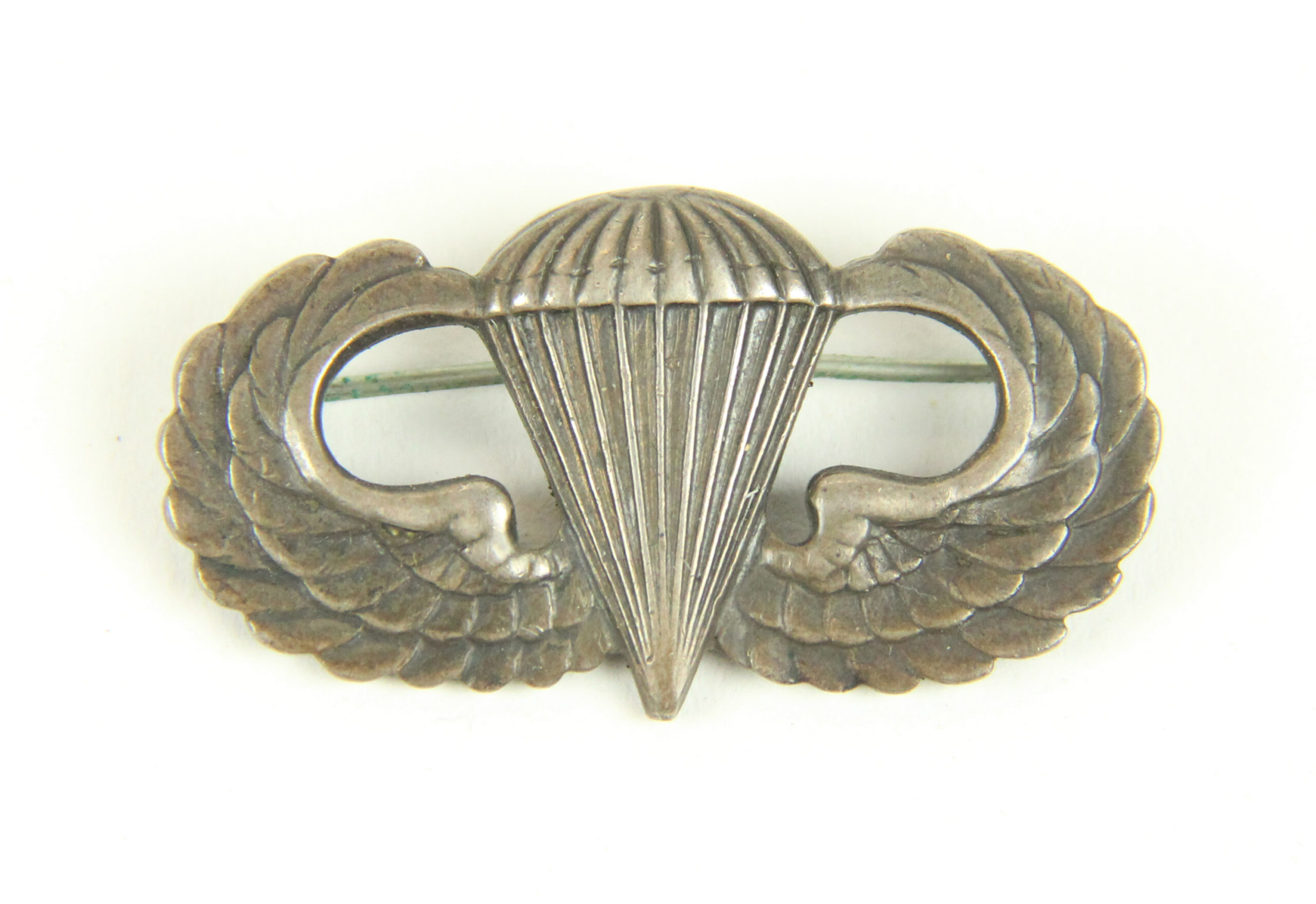 US WW2 Sterling Silver Paratrooper Jump Wing - Market Garden Militaria