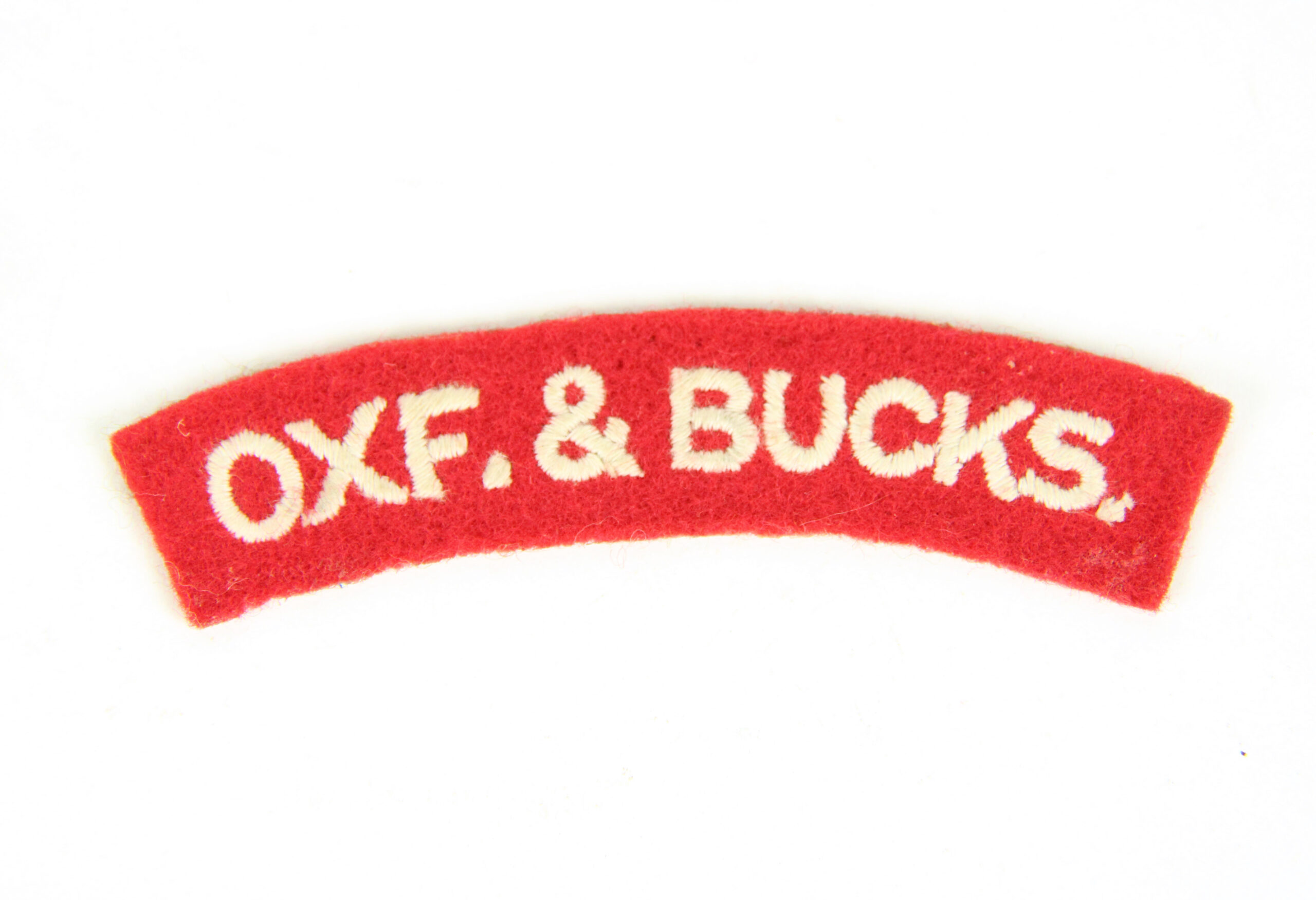 British WW2 Embroidered Oxf & Bucks Shoulder Title - Market Garden ...