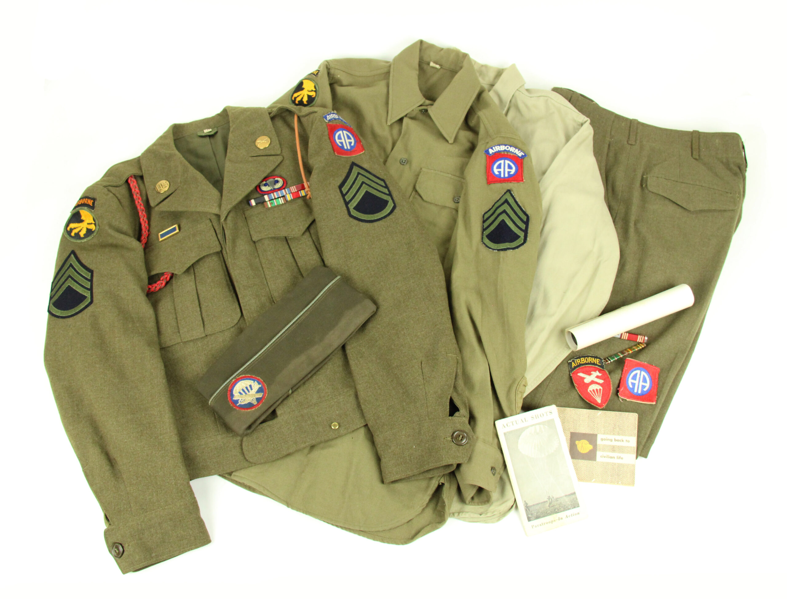 US WW2 82nd Airborne Uniform Grouping HQ/1 505th P.I.R. - Market Garden ...